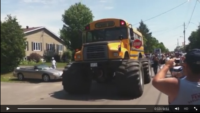 Monster School Bus: Imagine going to school in this bus! - Off Road Wheels